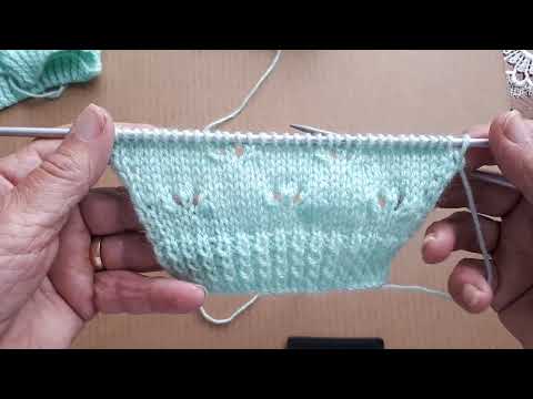 #10 How to Knit a Simple Lace Pattern, Knitting For Beginners, Sheila's Just Knitting