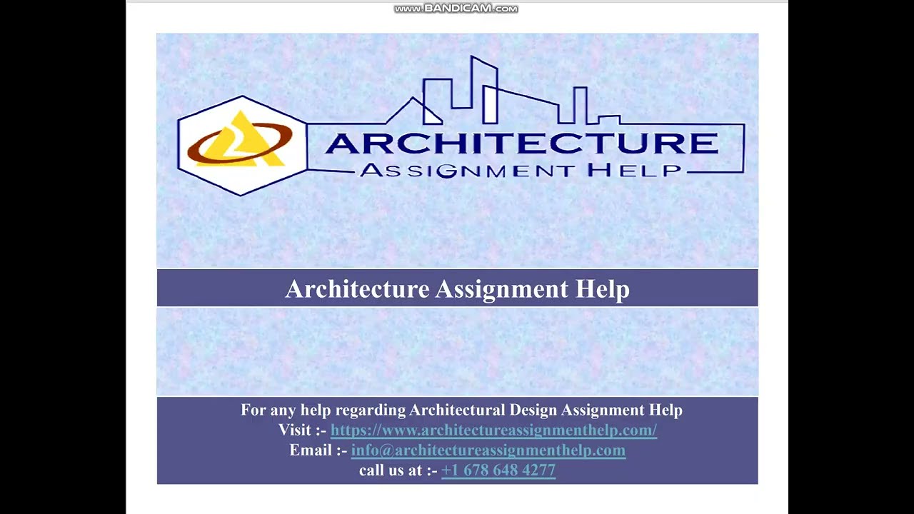 Architecture Assignment Help