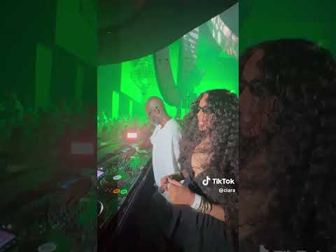 Ciara posted in Ibiza, Spain with husband Russell Wilson, DJ black Coffee and more