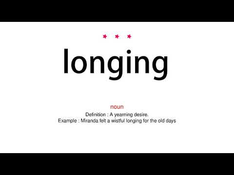 How to pronounce longing - Vocab Today