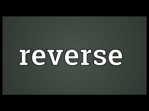 Reverse Meaning