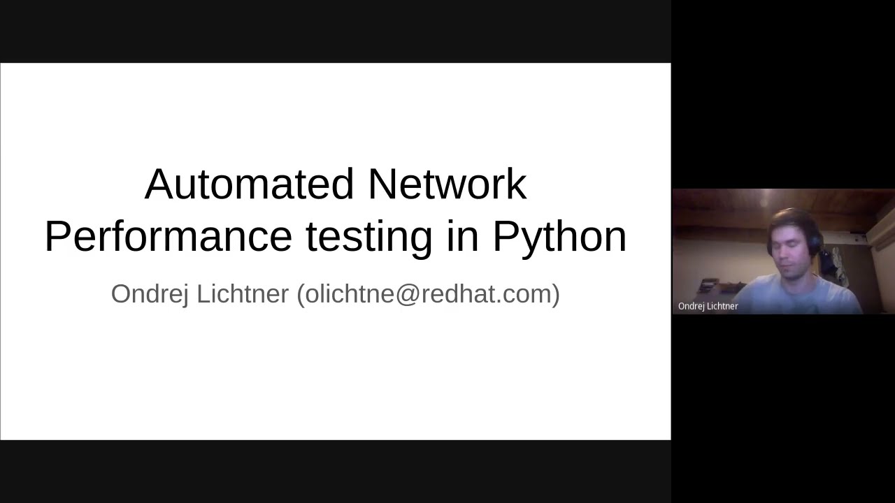 Ondrej Lichtner — Automated Network Performance Testing in Python