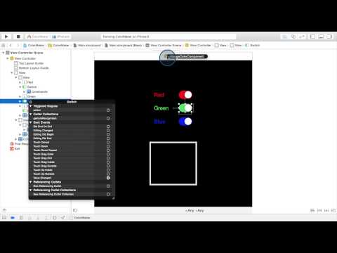 Learn Help with Connecting the Color Maker UIKit Fundamentals - Mind Luster