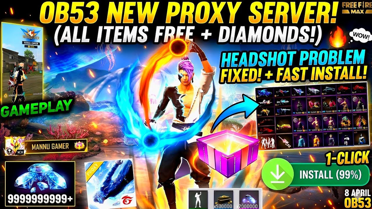 HOW TO DOWNLOAD PROXY SERVER IN FREE FIRE, HOW TO USE PROXY SERVER IN FREE FIRE, VIP PROXY SERVER