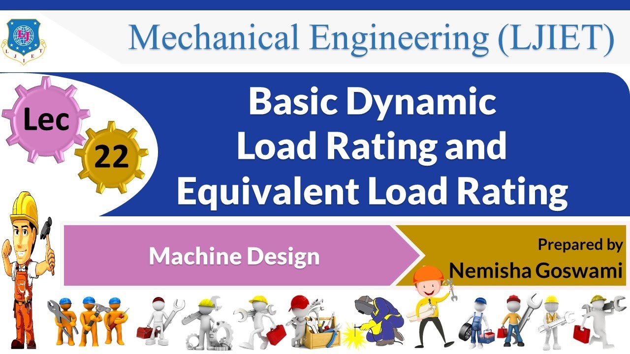 L 22 Basic Dynamic Load Rating and Equivalent Load Rating I  Machine Design I Mechanical