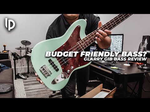 Glarry GIB Bass Guitar 4 String Red Pearl Guard w/20W | Reverb