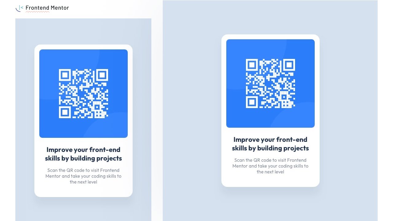 QR code component - Frontend Mentor Challenge