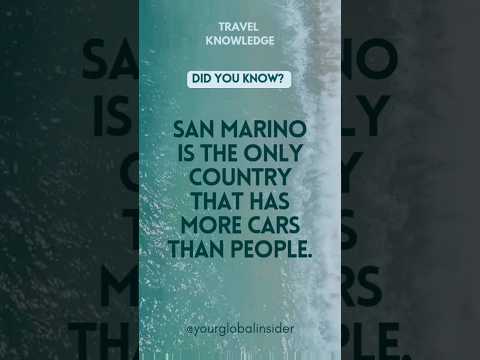 SAN MARINO HAS MORE CARS THAN PEOPLE #youtube #youtubeshorts #ytshorts