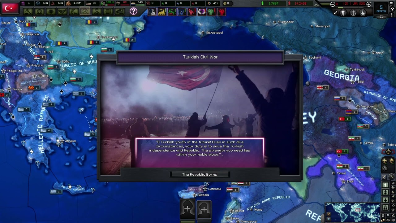 HOI4: THE FIRE REDUX [TFR] Turkish civil war