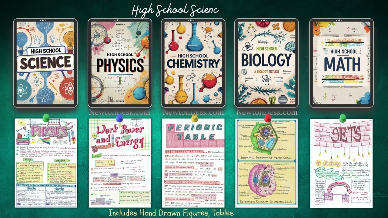 NewtonDesk - Creative Learning with Best Aesthetic Notes For Science (PCMB) and Engineering (LV1)