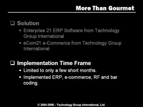 More Than Gournet Case Study