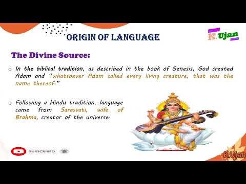Divine Source Theory of Language | Origin of Language in Linguistics