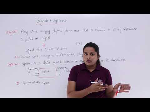 Introduction: Signals and Systems Video Lecture - Signal and Systems ...