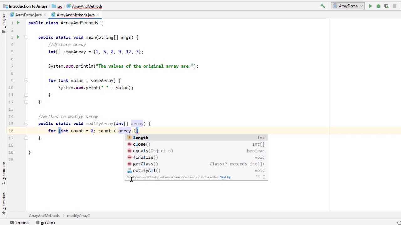 Java Tutorial 22 - Passing & Returning arrays to methods