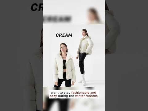 2024 Winter Hooded Puffer Jacket for Women - Warm Cozy Coat with Removable Hood