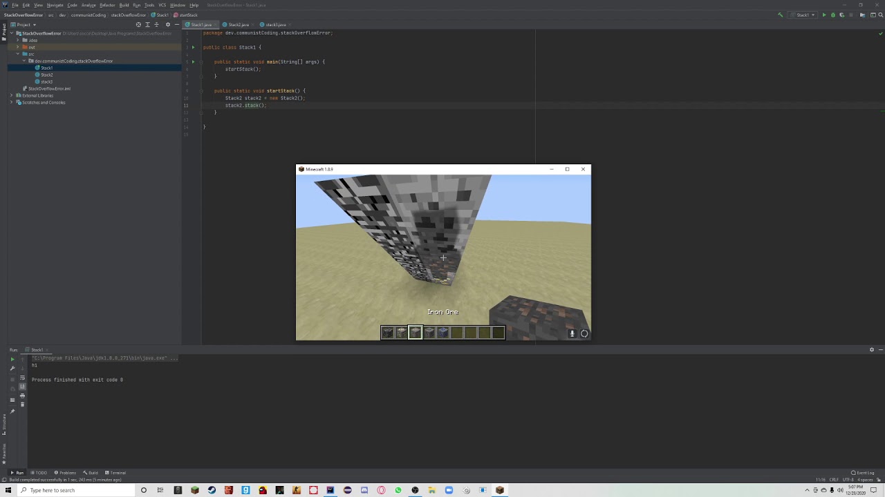 StackOverflowError - Understanding and visualizing | Java