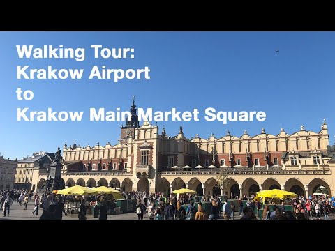 Krakow Airport to Krakow Main Market Square Walking Tour