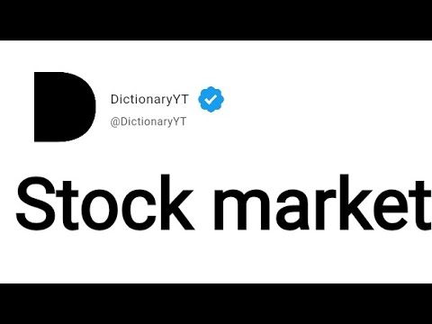 Stock market Meaning in English