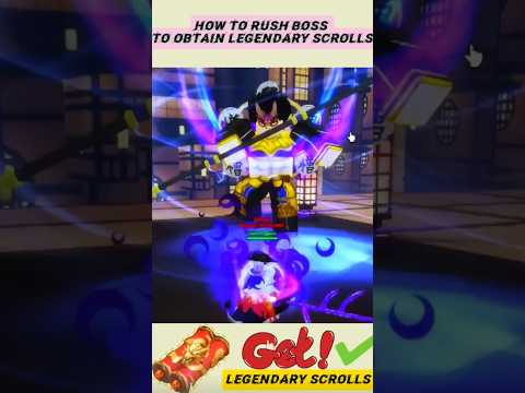 【Demon Blade】 How to Rush Boss to obtain Legendary Scrolls#robloxdemonblade #roblox