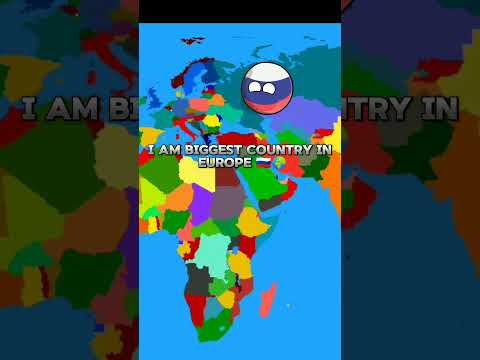 The largest country in each continent#countryballs#shorts#country#geography