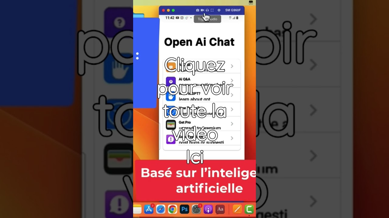 Utiliser Chat GPT sur Android - Chat GPT Français