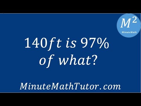 140 ft is 97% of what?