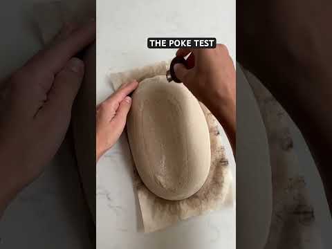 The poke test, a way to assess the readiness of your dough for baking #sourdough #sourdoughbread