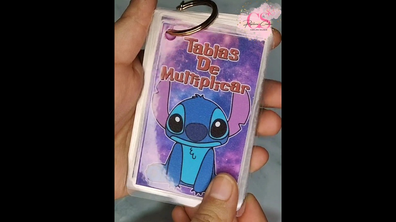 LLAVERO TABLAS DE MULTIPLICAR STITCH