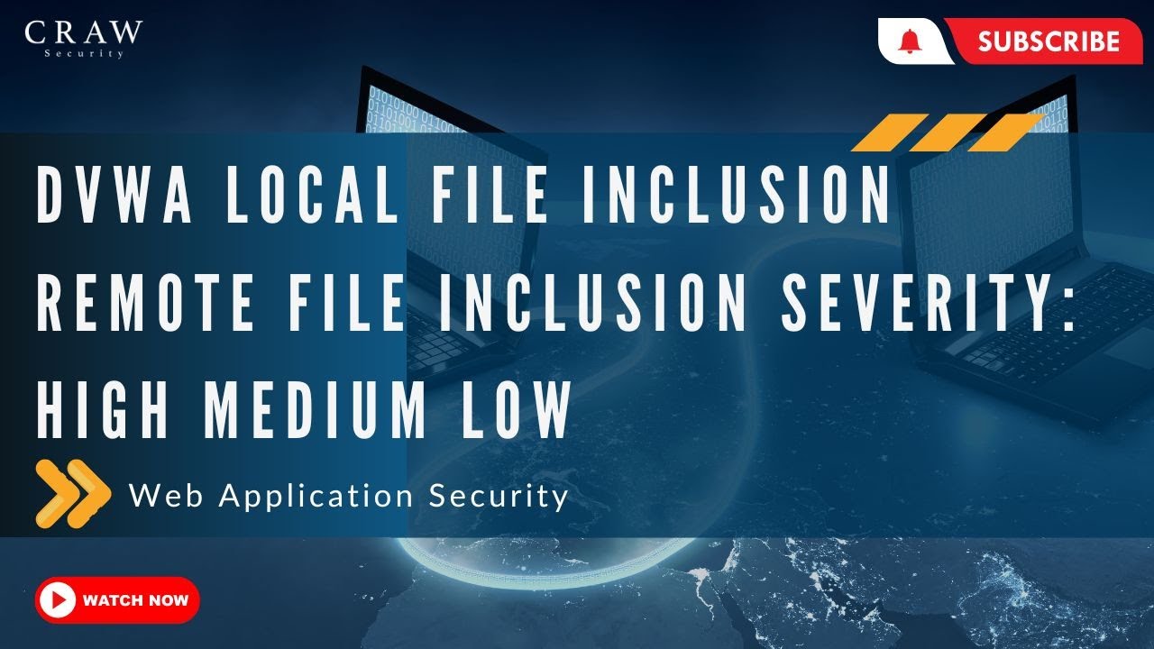 DVWA Local File Inclusion Remote File Inclusion Severity: High Medium Low | Web Application Security