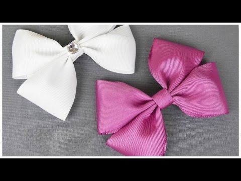 How To Make A Hair Bow I No sew Hair Bow I DIY Easy Bow