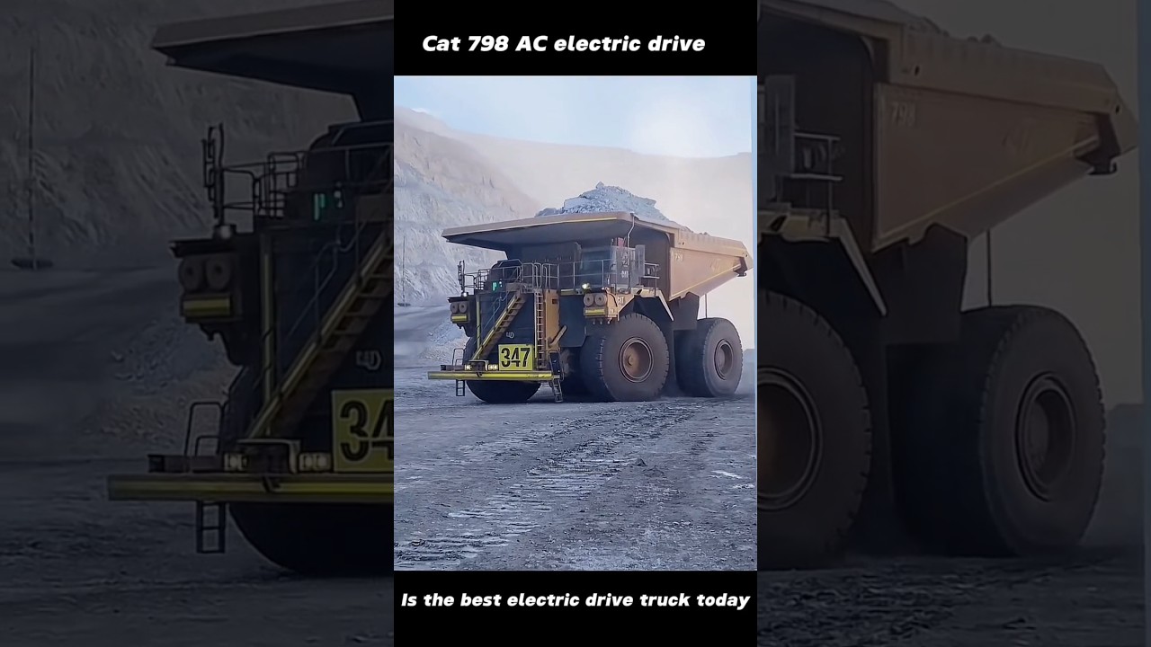 The Cat 798 AC truck provides higt efficiency and uphill capability #cat798ac #truck #mining