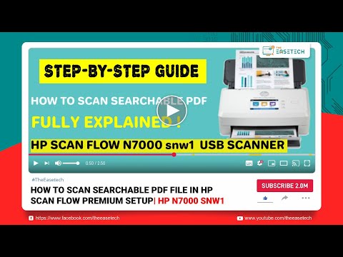 How to Scan to PDF with HP Scan Premium | Step by Step Tutorial for HP N700 snw1 Scanner