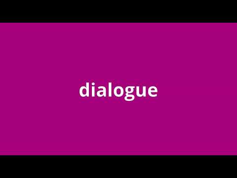what is the meaning of dialogue