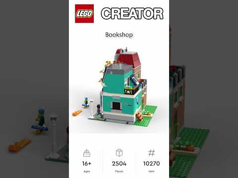 PREVIEW: LEGO CREATOR, Bookshop, Set 10270, LEGO 2020