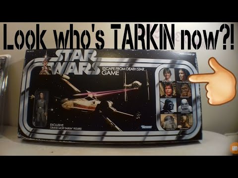 Star Wars Escape from Death Star game with Retro Collection Grand Moff Tarkin