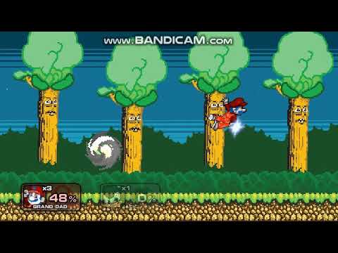 SSF2 Mod Showcase: Grand Dad + Frozen Suburbs (by Draco Joestar and Geoffrey Druyts)