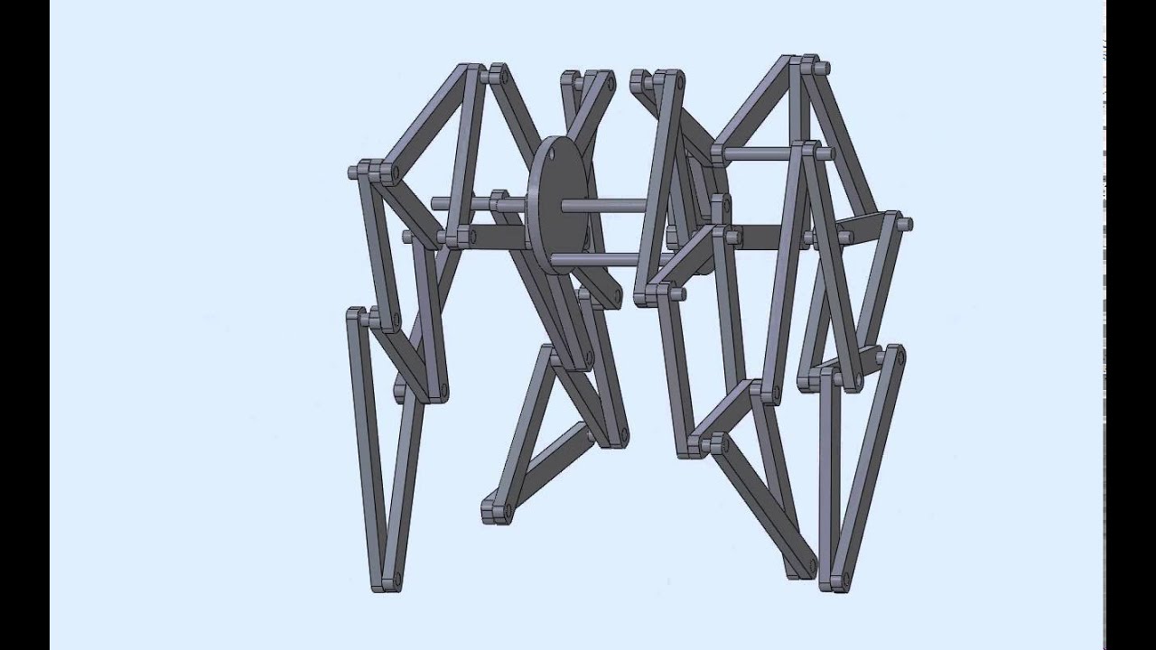 Solidworks - Mecanismo Cinético de 4 patas