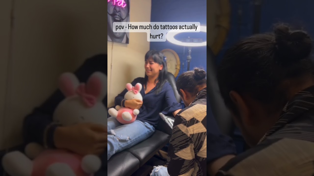 How much do tattoos actually hurt? #tattooartist #viral #tattoo #art #shorts #ytshorts #trending