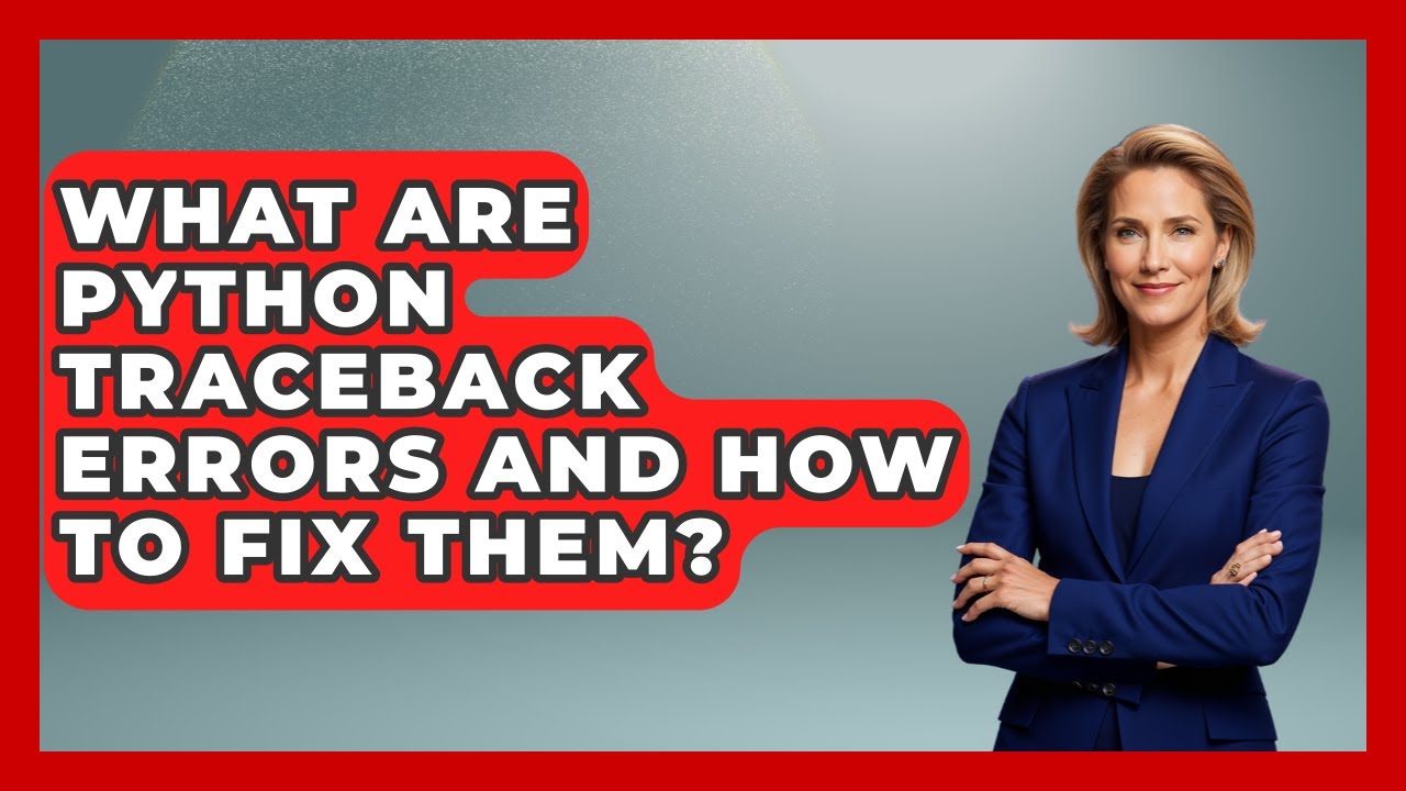 What Are Python Traceback Errors And How To Fix Them? - Python Code School