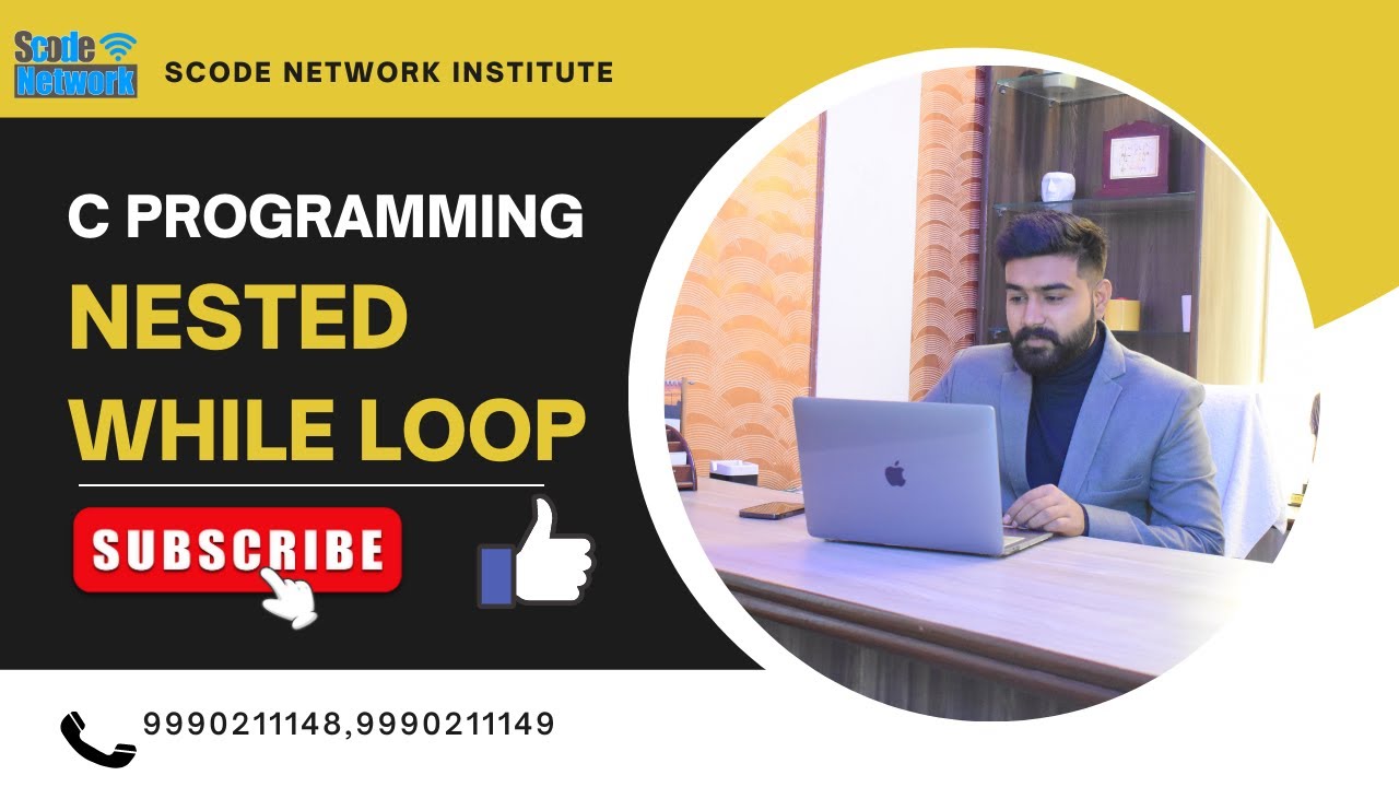 Nested while loop | C programming tutorial in Hindi