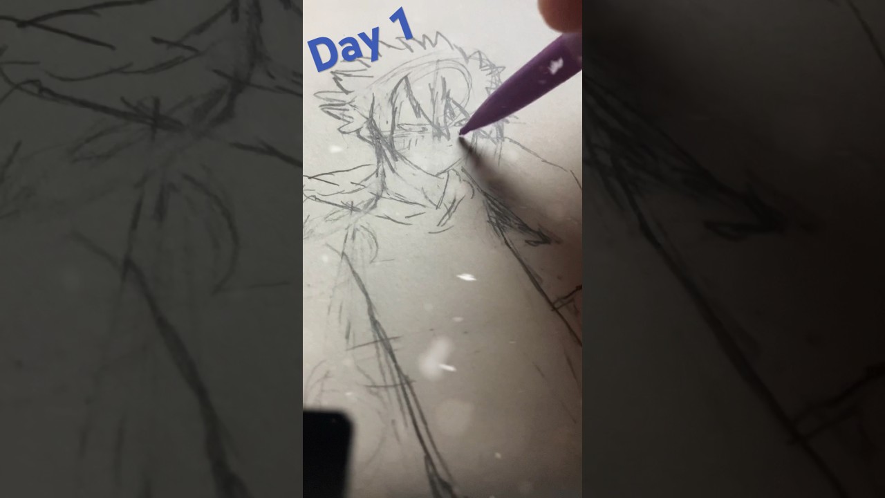 Day one of Drawing an Anime character//Tamaki Amaijki-#mha#mhaedit#tamakiamajiki#tamaki#drawing#day1