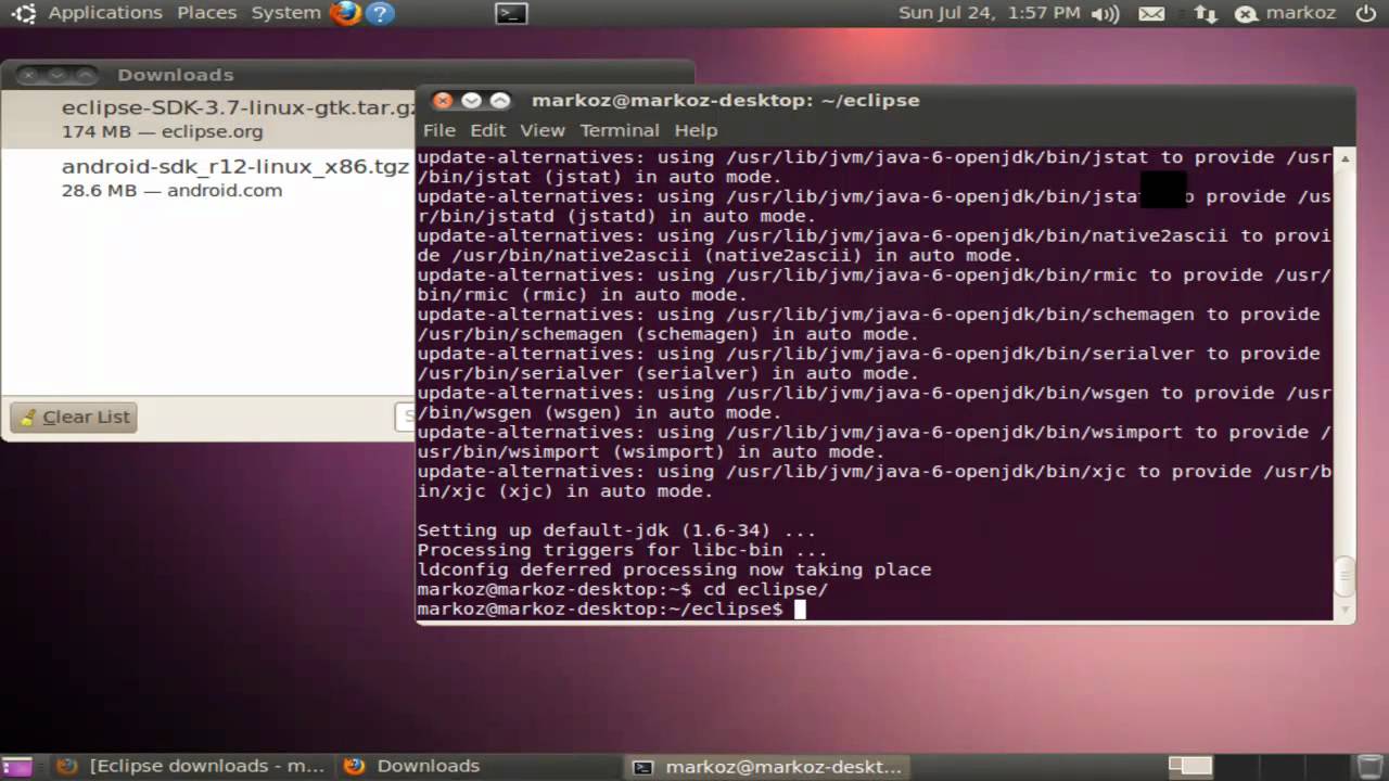 Android Ubuntu Eclipse setup