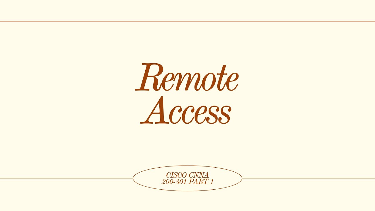 REMOTE ACCESS - MODUL 7 II Telnet & SSH