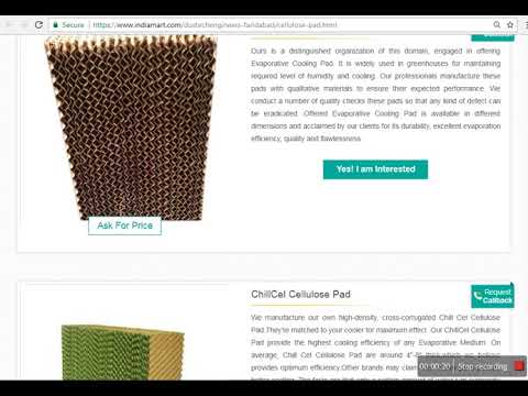 Cellulose Pad - Cellulose Pad Air Cooler Latest Price, Manufacturers ...