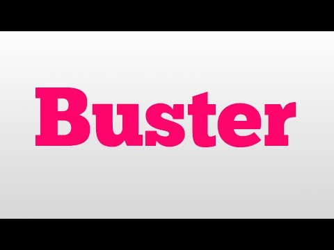 Buster meaning and pronunciation
