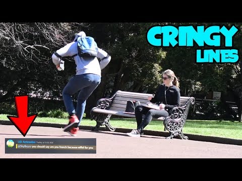 CRINGY Pick-up Lines From Fans On Girls.. (Public Pranks) *Funny*
