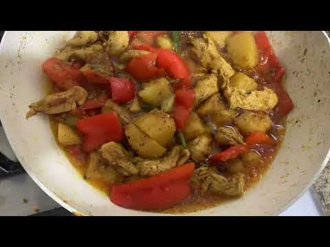 25/525 TODAY I COOKED CHICKEN /PEPPERS :AND RED POTATOES MASHAALLAH