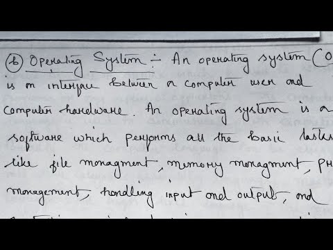 What is operating system with example ll Operating system full explanation ll Computer Science ll