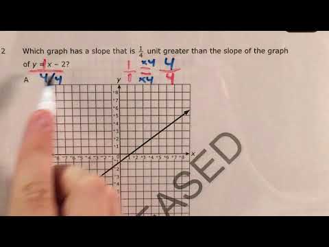 NC 8th Grade Math Released question 2 (released 2018 - 2019)