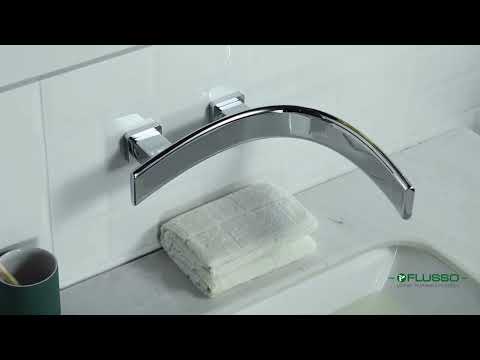 Flusso Faucets | The Curve™ Wall Mount Faucet